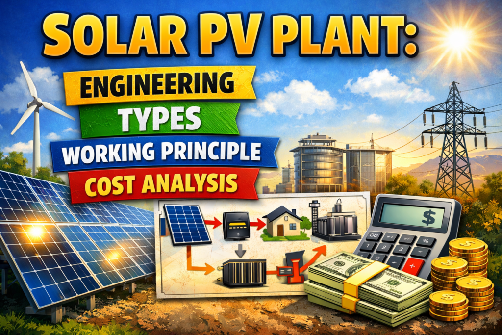 Solar PV Plant: Engineering, Types, Working Principle, and Cost ...